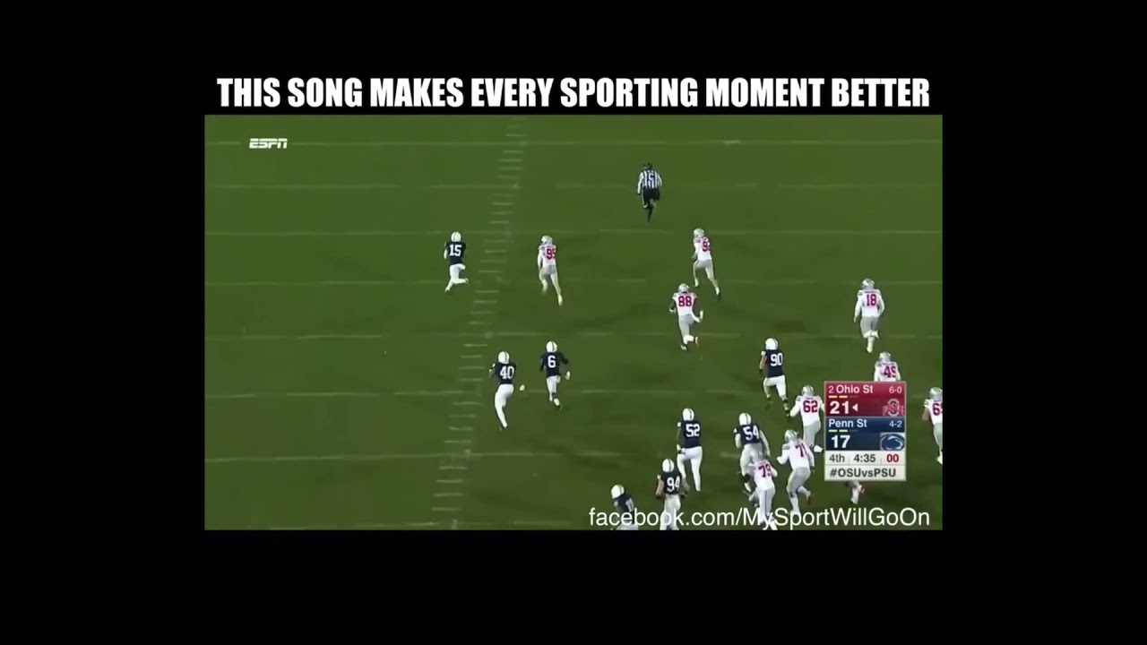 Titanic music grant Haley game wining touchdown vs Ohio state - YouTube