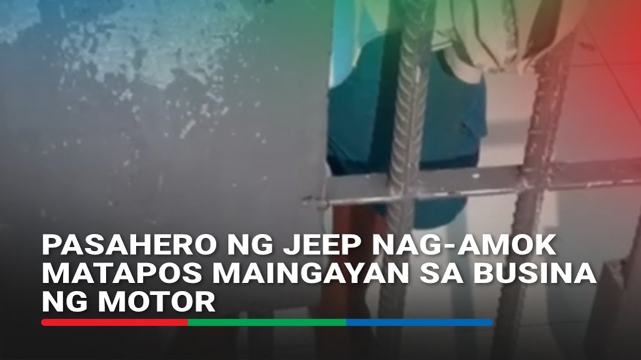 Pasahero ng jeep nag-amok matapos maingayan sa busina ng motor | ABS ...
