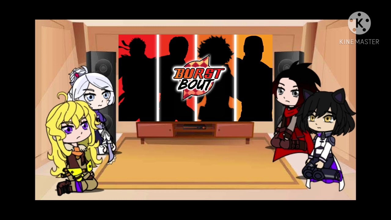 [Gacha club team rwby reacts to yang vs josuke by cross team] - YouTube