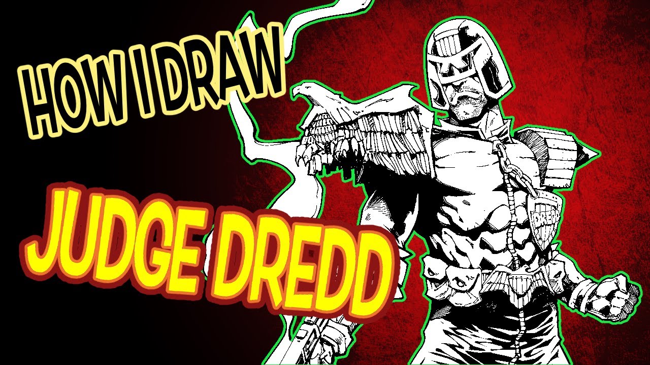 How to draw Judge Dredd - timelapse - YouTube