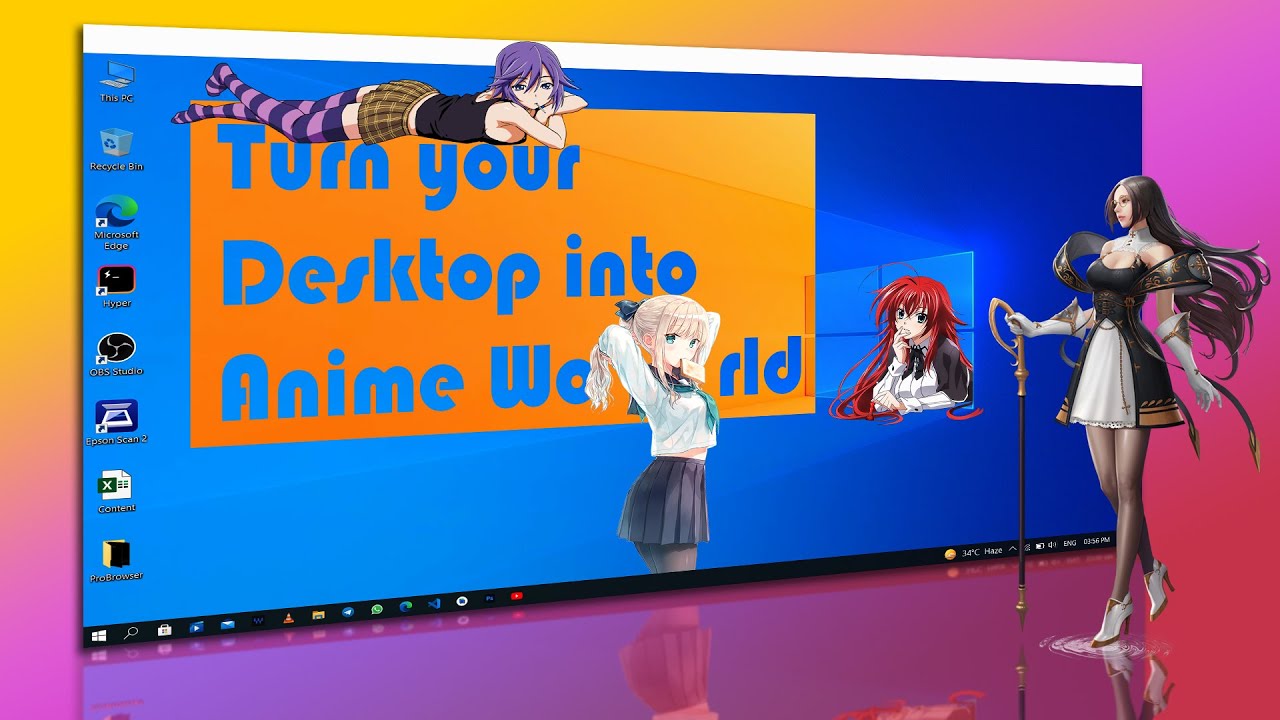 Give your Desktop Anime look | Nova Desktop - YouTube