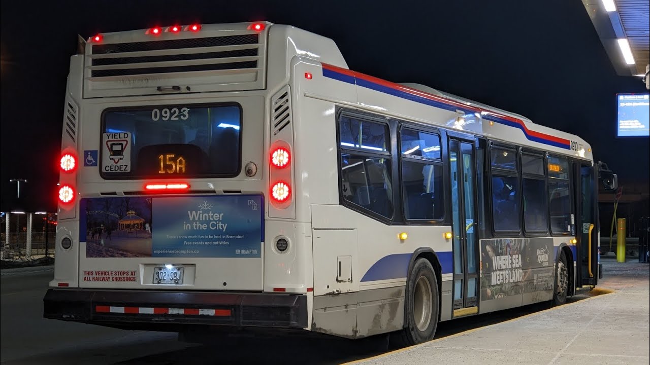 Brampton Transit Nova Bus LFS 0924 on Route 15A Bramalea - YouTube