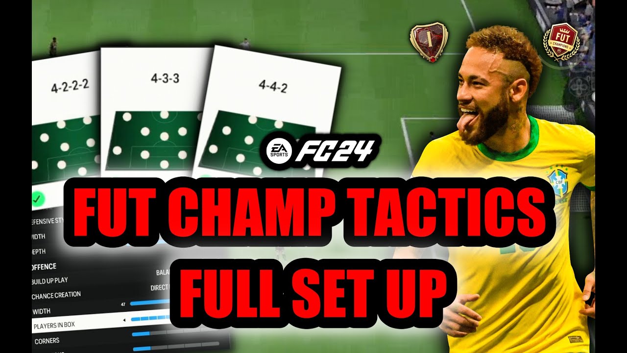 BEST FUN/META Tactics for Rank 1 - Fut Champions Custom Tactics Full Set Up Tutorial - EA FC 24 ...