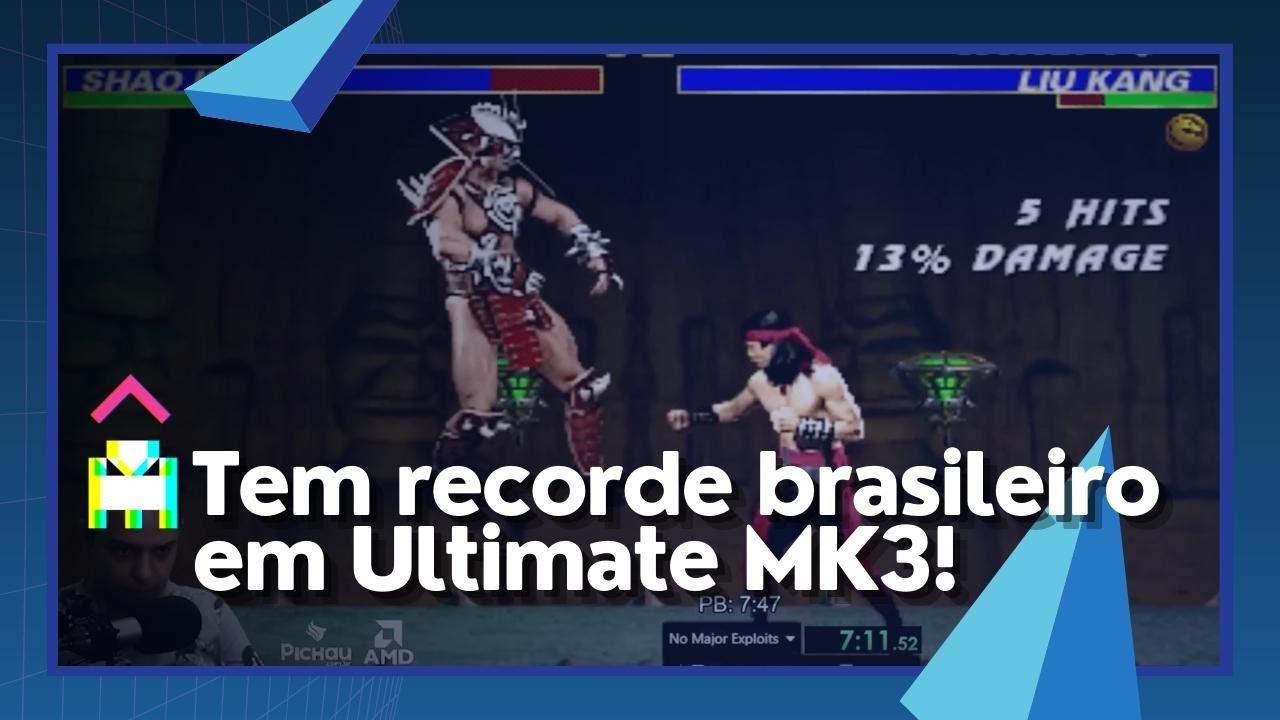 Alan "Speed" quebra recorde mundial em Ultimate Mortal Kombat 3! - YouTube