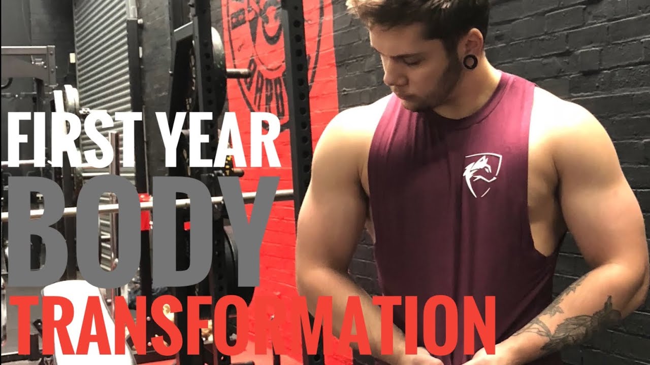 MY 1 YEAR BODY TRANSFORMATION! (1st year of going to the gym) - YouTube