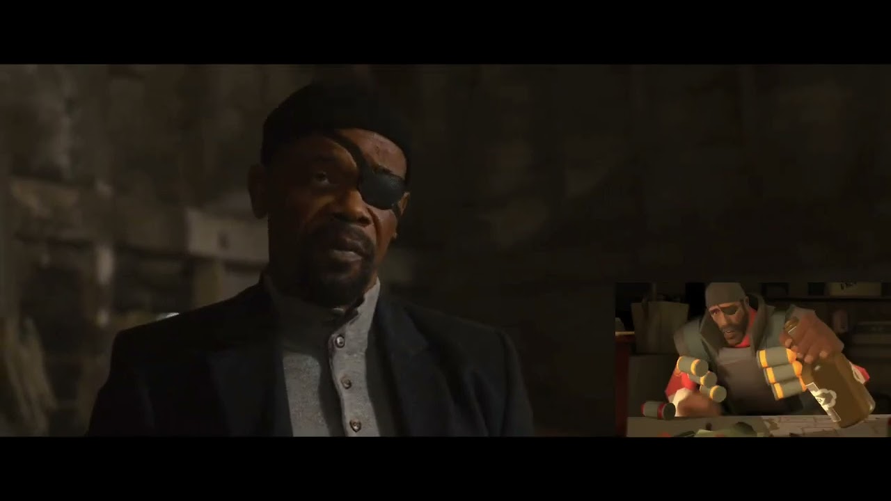 Marvel - Nick Fury & Demoman - Team Fortress 2 ... similarity ...