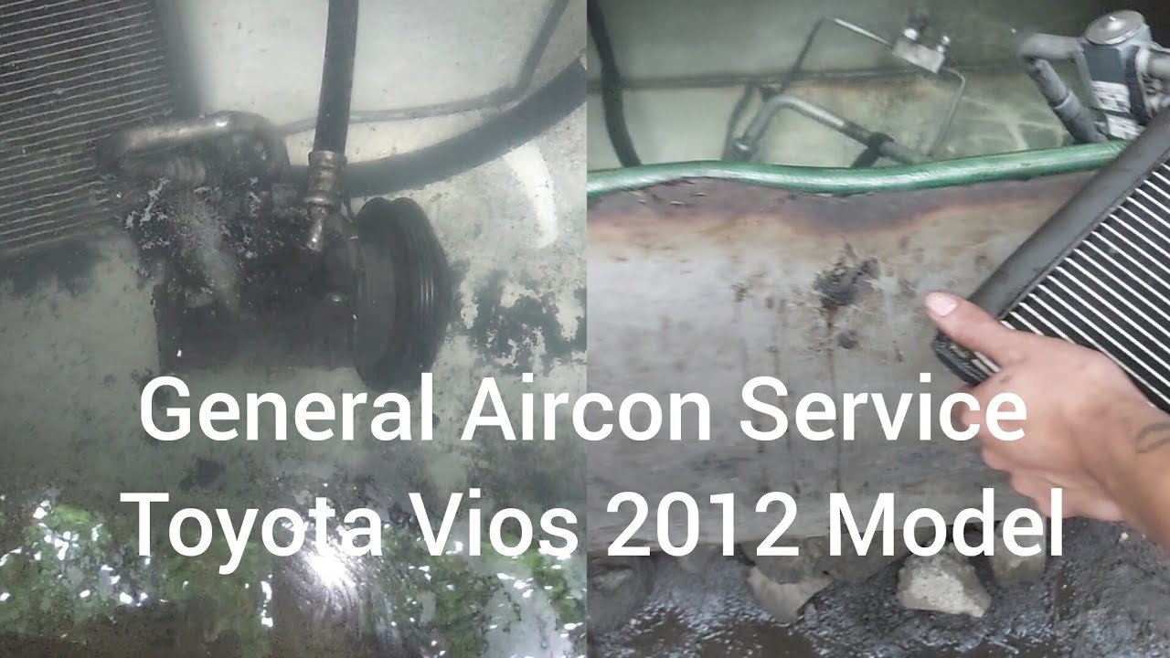 General Aircon Service Toyota Vios 2012 Model - YouTube