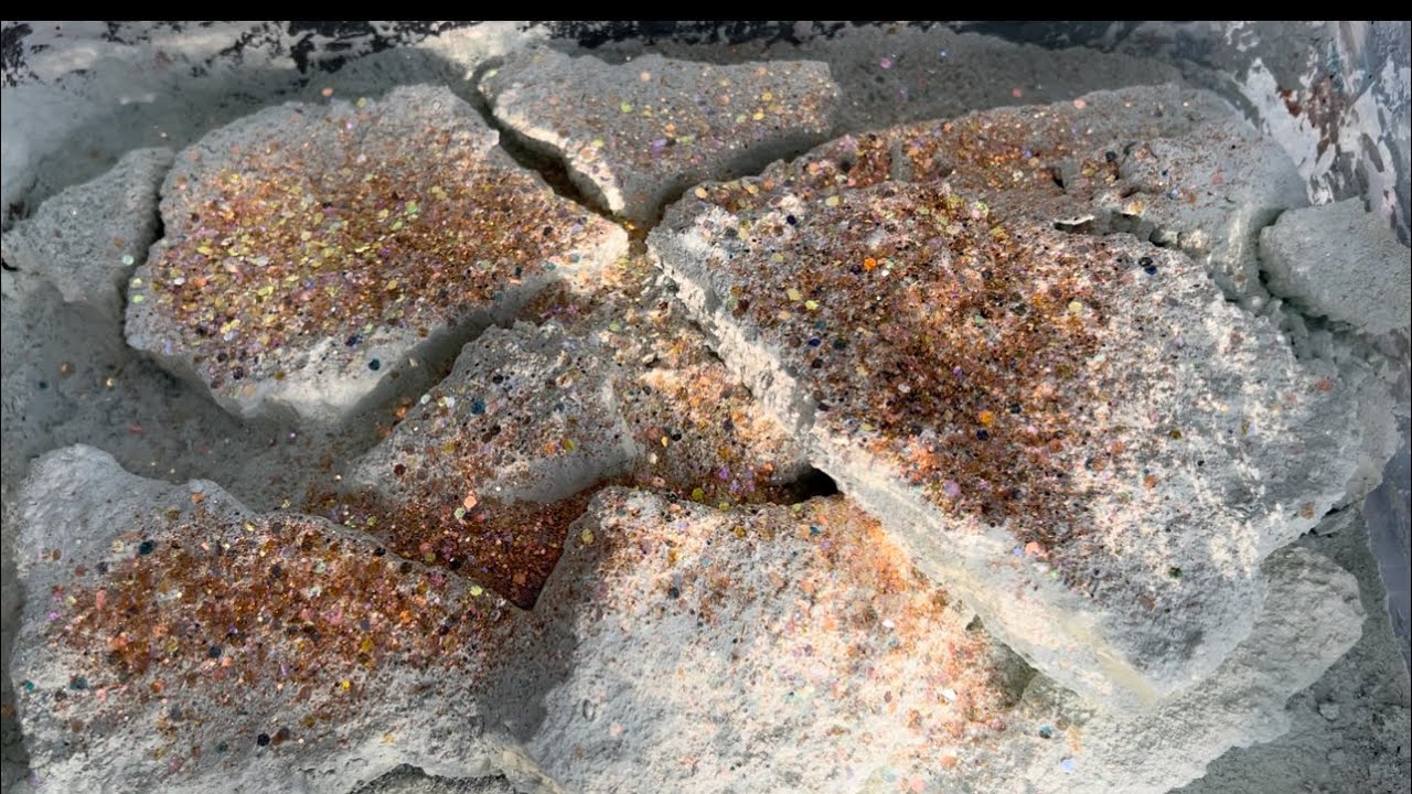 Dusty Comet & Cornstarch Slabs • Oddly Satisfying • Powdery Crumble ...