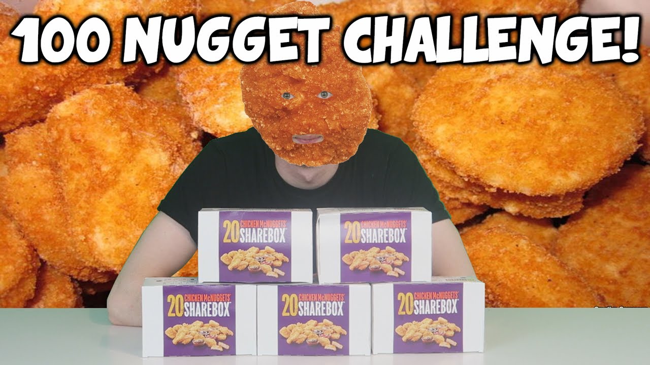 100 CHICKEN NUGGET CHALLENGE! - YouTube