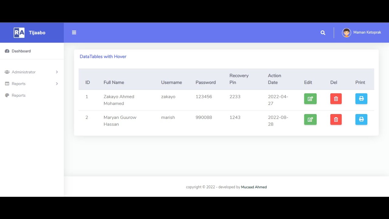 Admin Panel Part 8: Update Data - YouTube