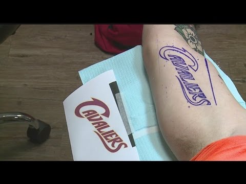 Austintown shop tattoos fans with Cavaliers designs for low price