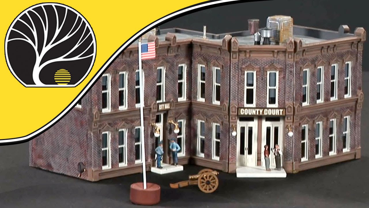 County Courthouse - HO Scale DPM® Select Building Kit | Woodland ...