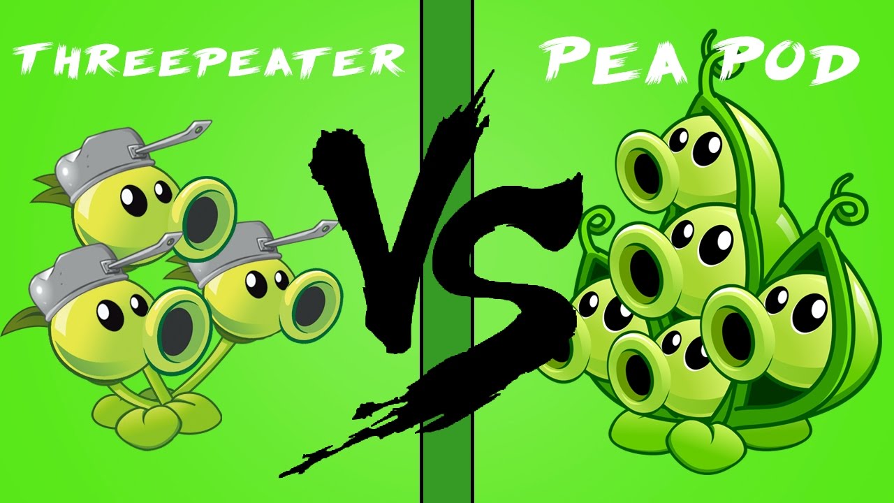 Plants vs Zombies 2 Threepeater vs Pea Pod - YouTube