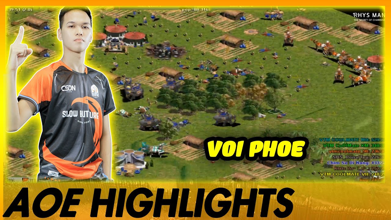 Chim Sẻ cầm Pho nhưng lại ĐÁNH VOI??? | AoE Highlights - YouTube