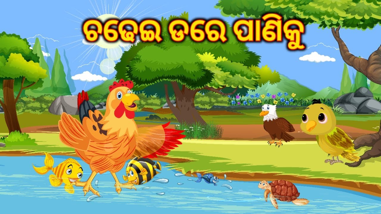 ଚଢେଇ ଡରେ ପାଣିକୁ |chadhei video |moral story odia |chadhei|odia story ...