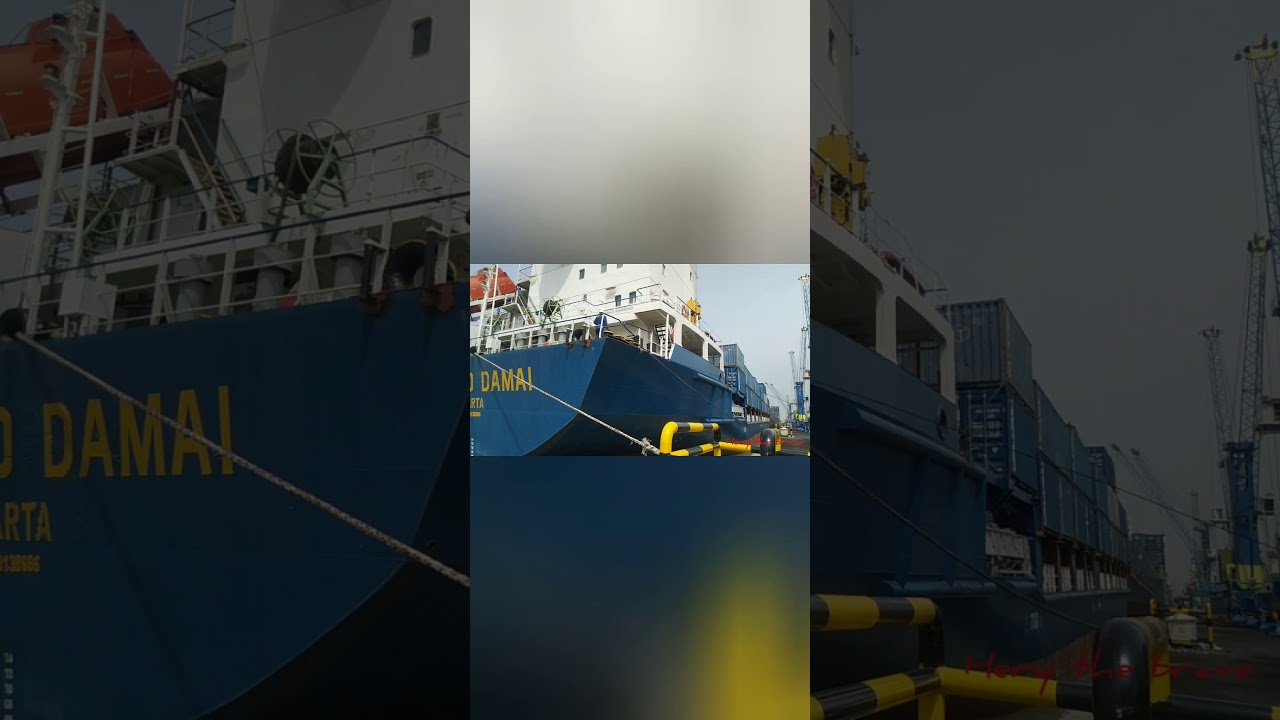 PROSES SANDAR KAPAL TANTO DAMAI DI TERMINAL BERLIAN - YouTube