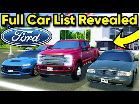 FULL FORD UPDATE CAR LIST REVEALED IN GREENVILLE!