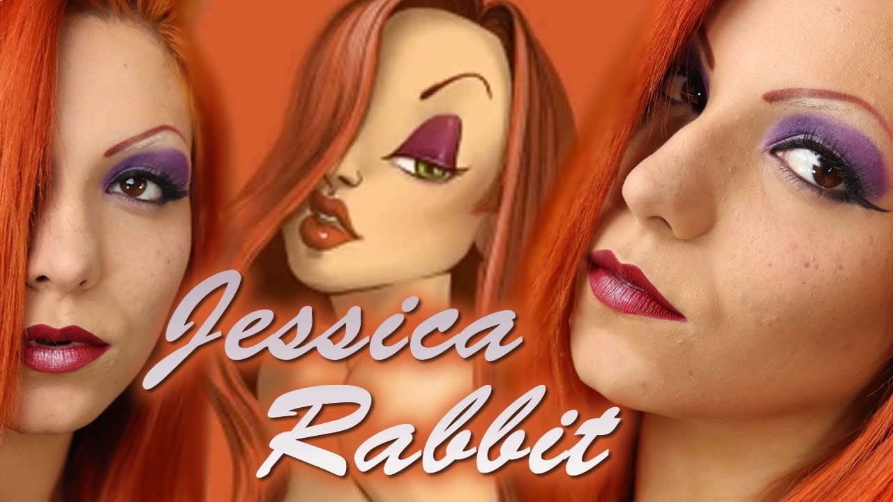 Maquiagem Jessica Rabbit | Jessica Rabbit Cosplay Makeup - YouTube