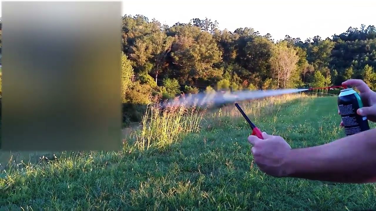 Making a homemade flamethrower - YouTube