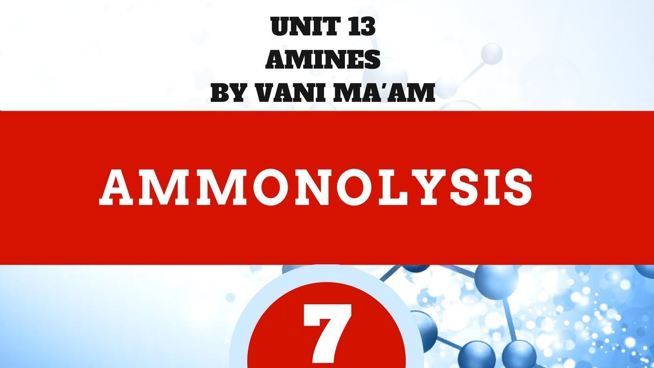 Ammonolysis |Part 7| class 12 |unit 13|Amines|Cbse Chemistry| By Vani ...