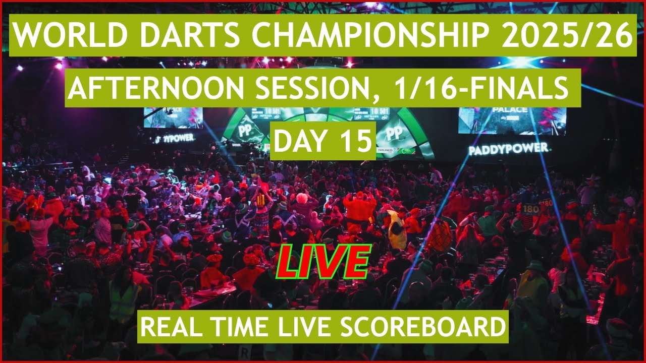 2025/26 PDC World Darts Championship Live Scores | Afternoon Session, 1 ...