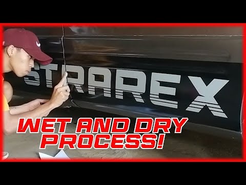 HOW TO INSTALL BIG CUT OUT STICKER SHORT TIPS! HYUNDAI STAREX STICKER ...