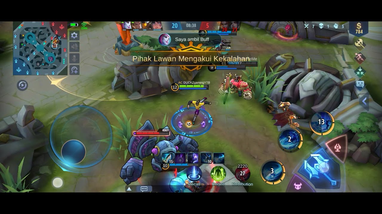 Gameplay bruno item build terbaru dan sakit musuh auto surender!! - YouTube