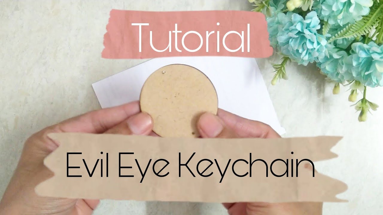 DIY EVIL EYE Keychain easily at Home / Wool Tassel / The Craft Pot ...