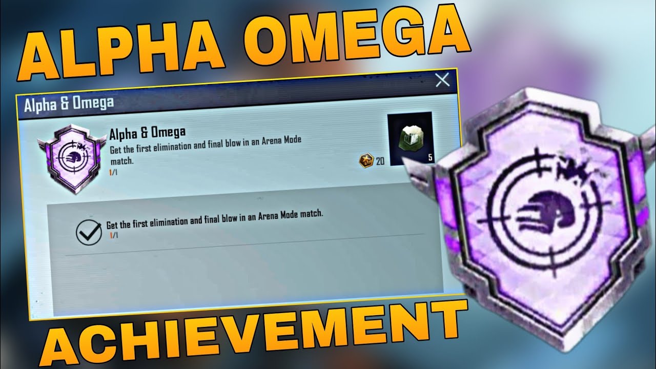 Bgmi alpha omega pubg achievements How to complete alpha Omega ...