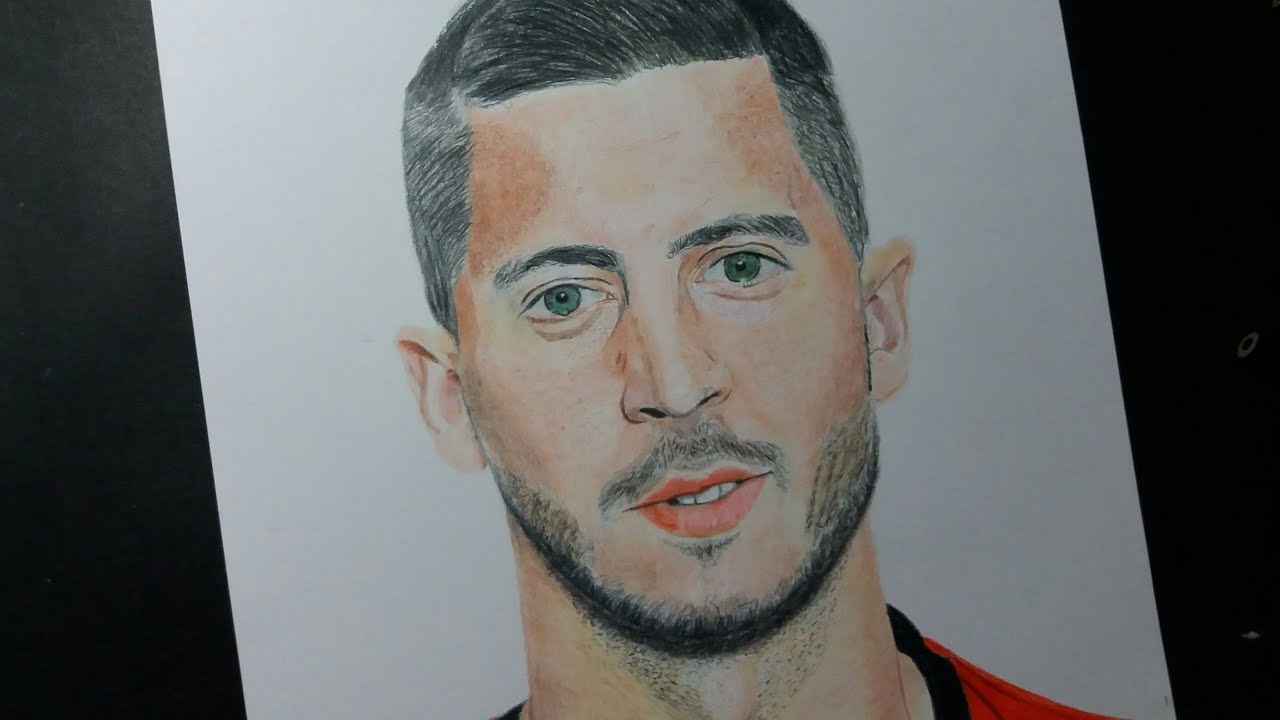 Speed Drawing Eden Hazard. 10 # - YouTube