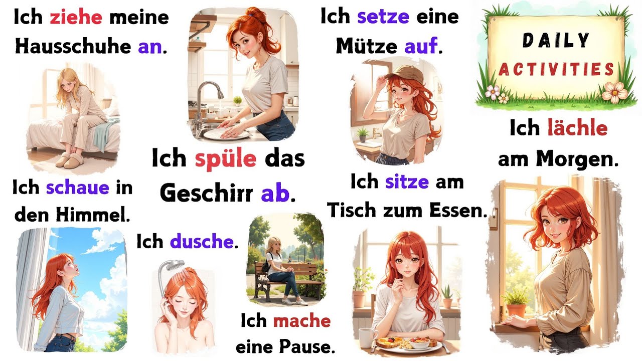 🌅 Start Your Day in German: Beginner-Friendly Daily Sentences ☀️ - YouTube