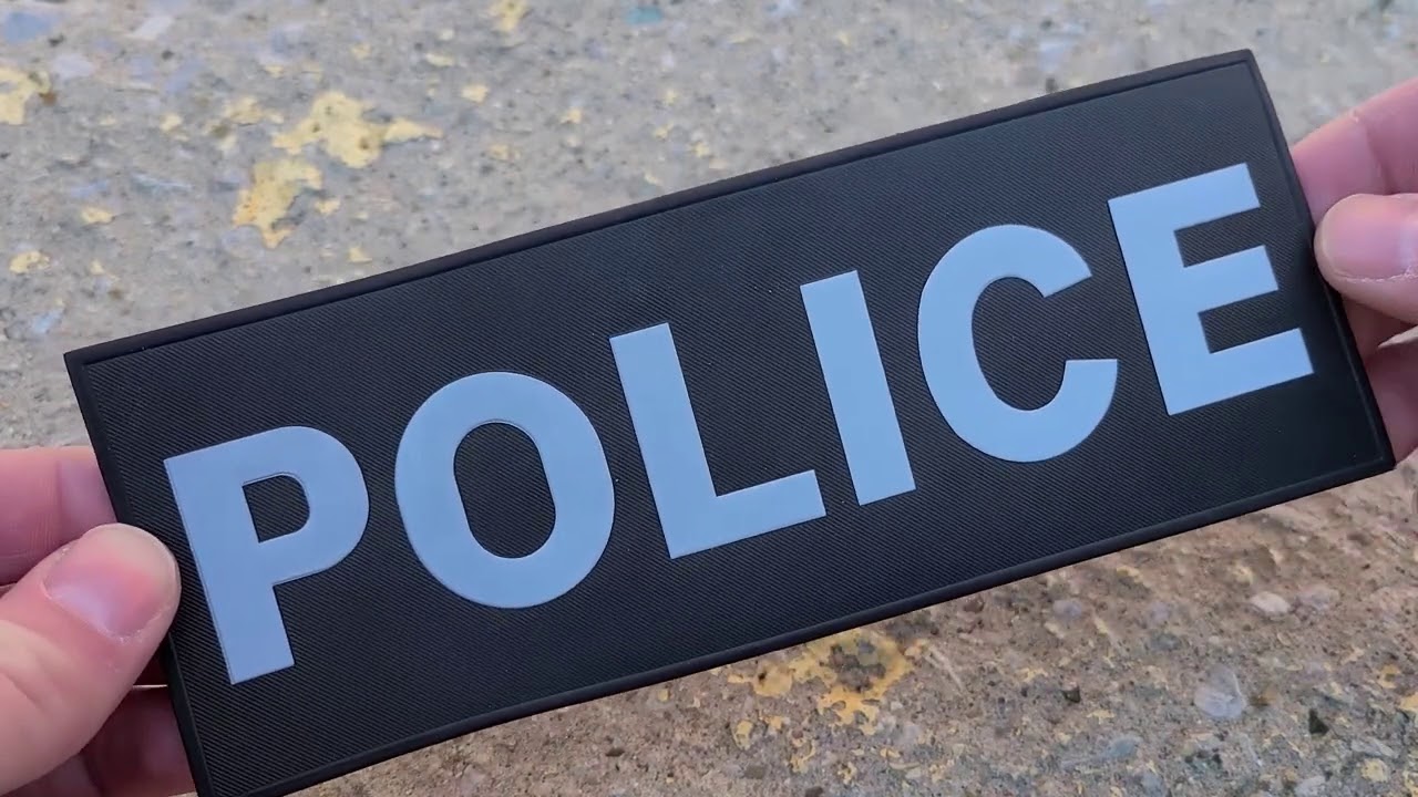 Retro Reflective POLICE patch | Tactically Suited - YouTube