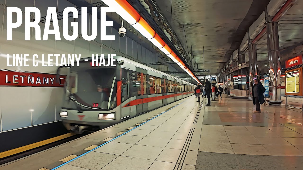 PRAGUE METRO: Line C Letany - Haje - YouTube