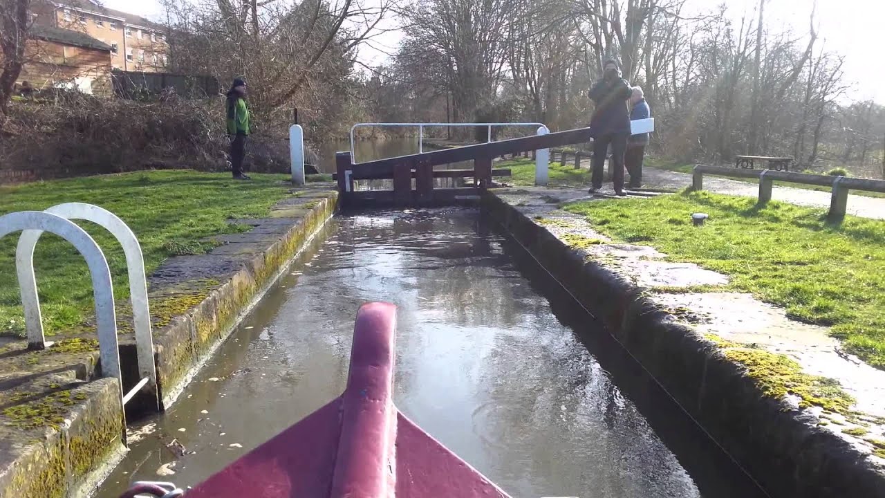 Through Wheeldon Mill Lock on Chesterfield Canal. - YouTube