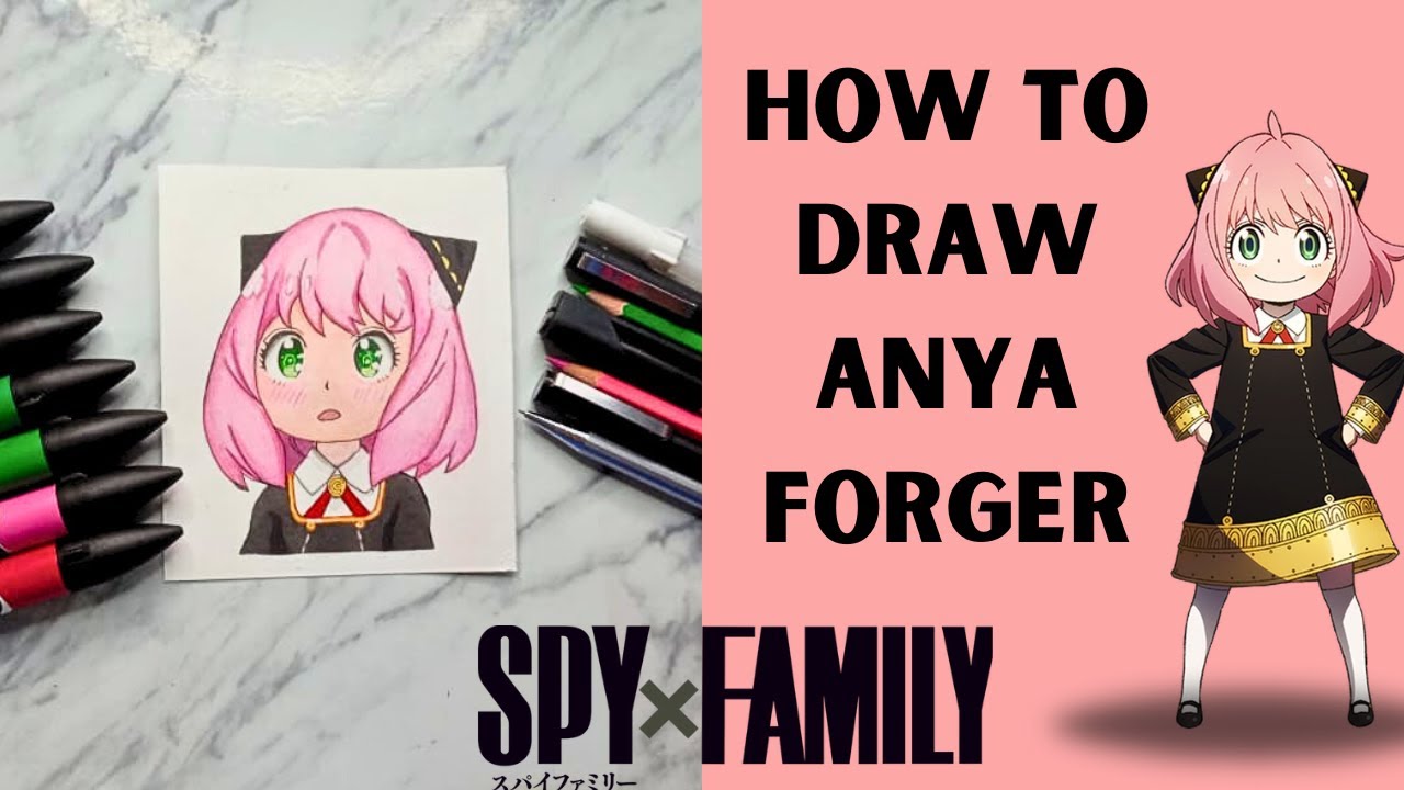 How to draw Anya Forger from Spy x Family - YouTube