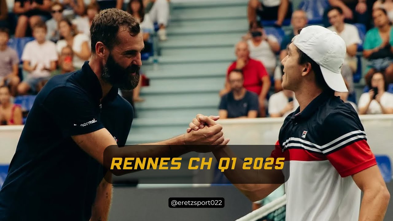 Rennes Challenger 2025 Q1: Adrien Gobat vs. Benoit Paire [12 ...