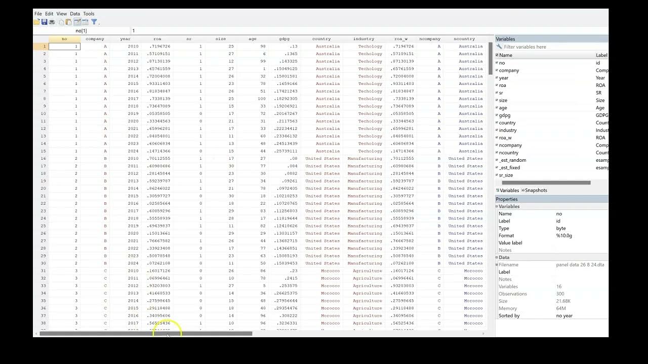 Simple Steps in Stata Video 19 - Generate and Drop Variables - YouTube