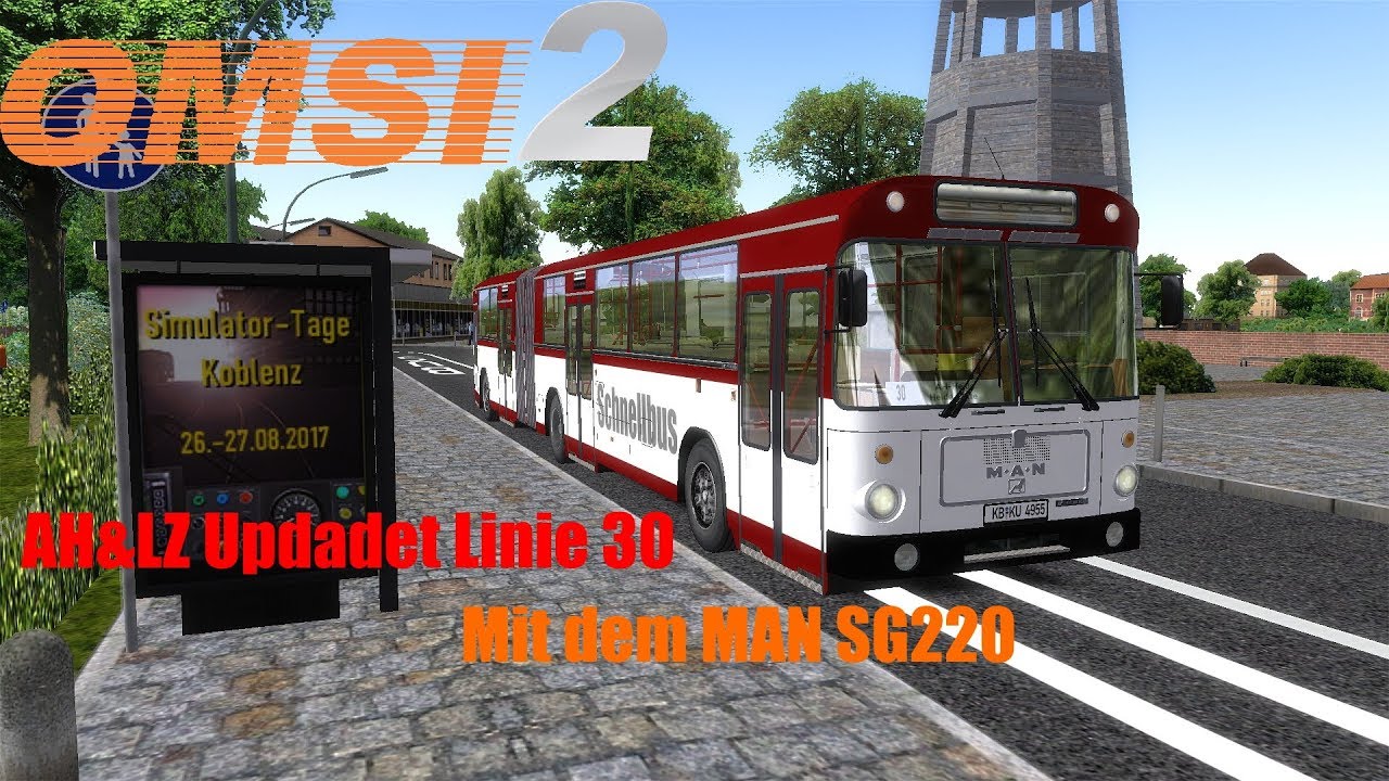 Omsi 2 AH&LZ Updated Linie 30 mit dem MAN SG220 - YouTube