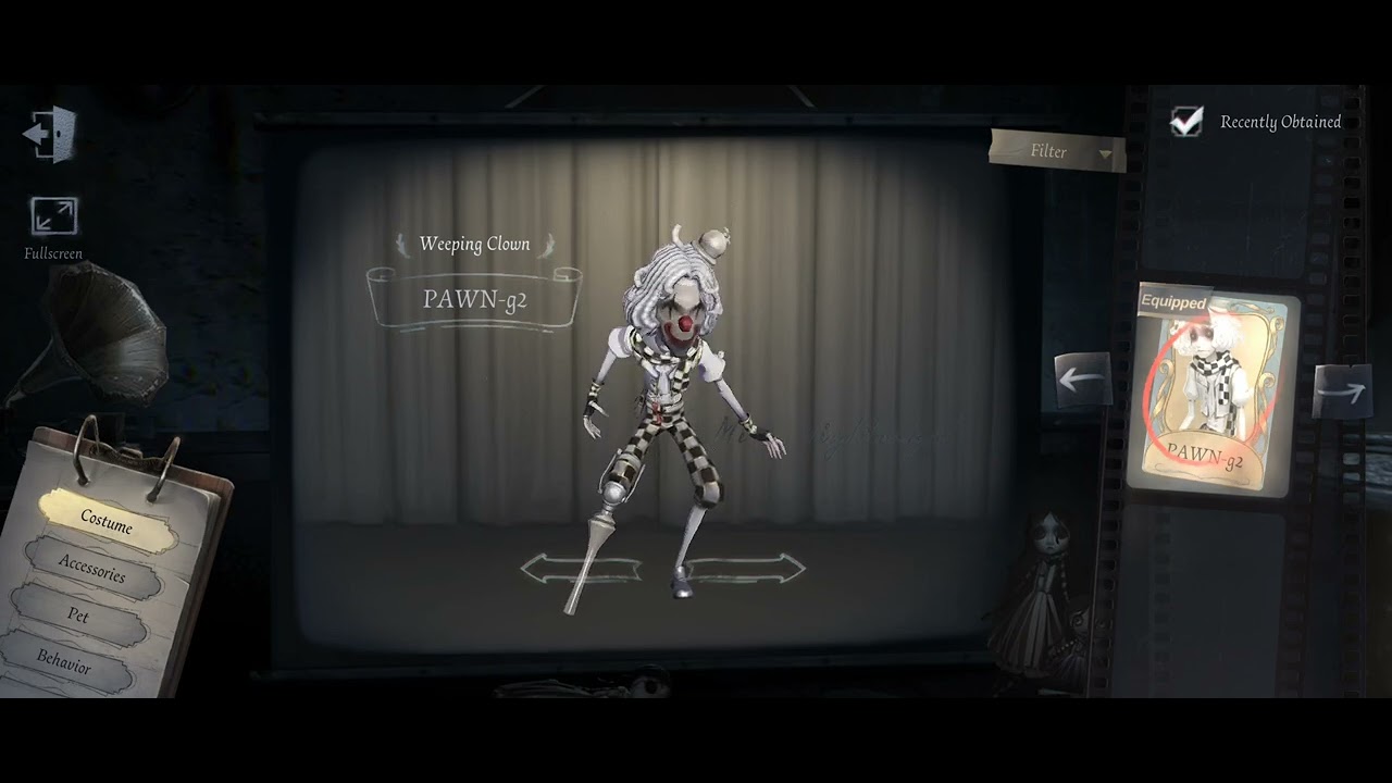 Weeping Clown - PAWN-g2 | Skin | Essence 2 Season 30 | Identity V - YouTube
