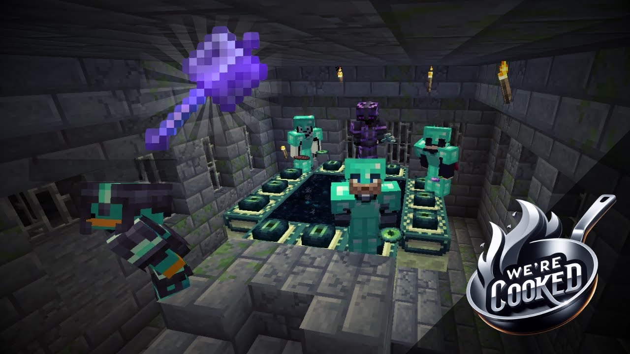 Killing the ENDER DRAGON with the NEW MACE (Minecraft Cooked Craft ...