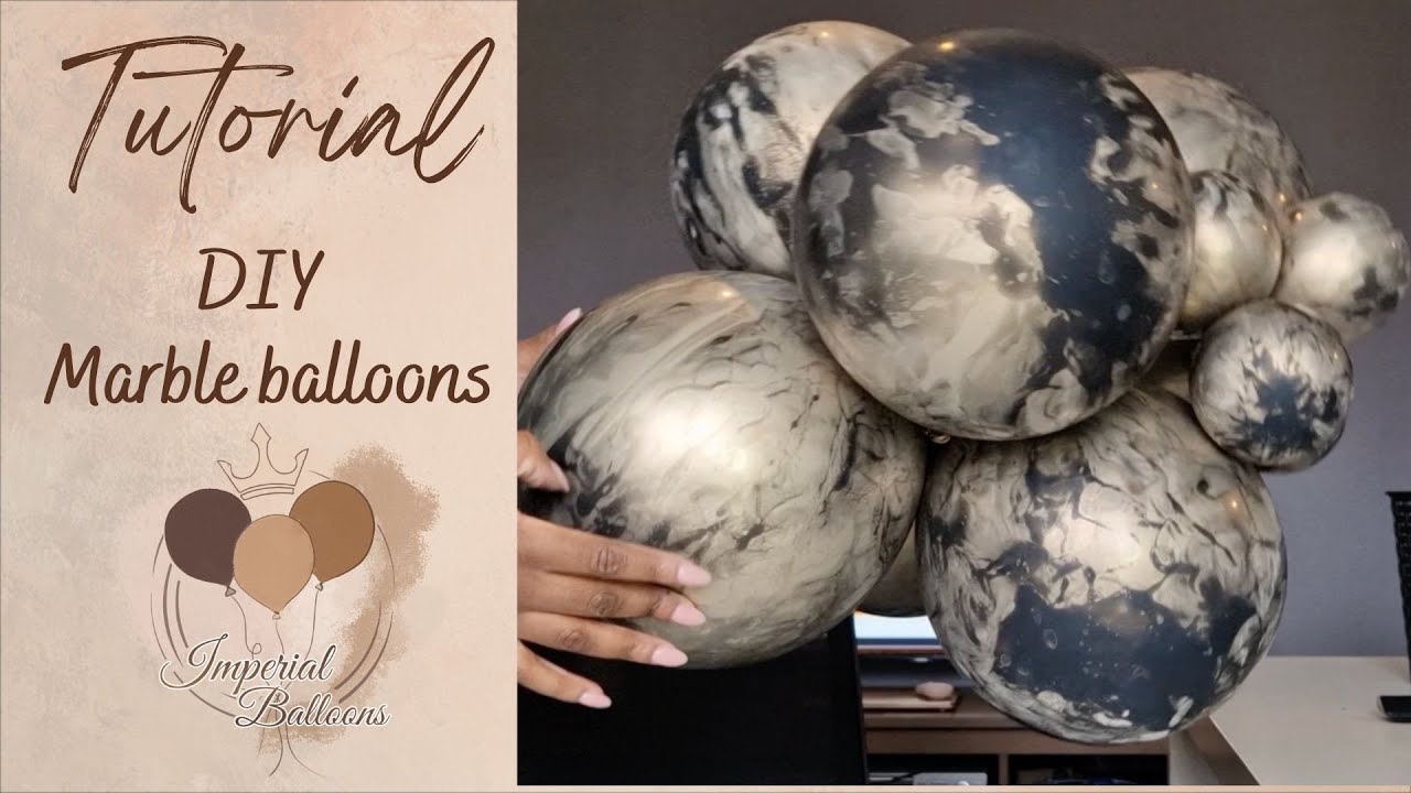 Tutorial | How to make a custom marble balloon | DIY - YouTube