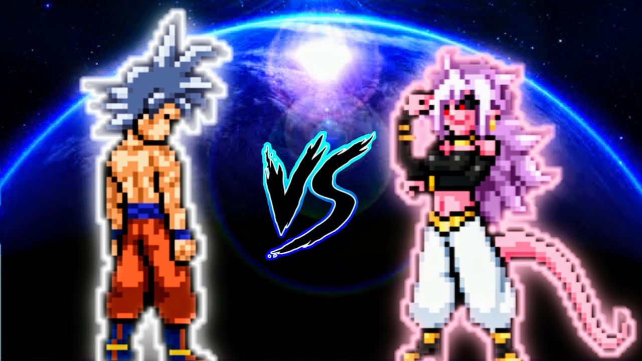 Goku MUI DBFZ VS Android 21 DBFZ in Jump Force Mugen 🔥 - YouTube