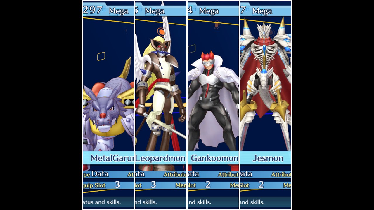 Digimon Story Hacker's Memory/Cyber Sleuth - All Mega/Ultra Data Type ...