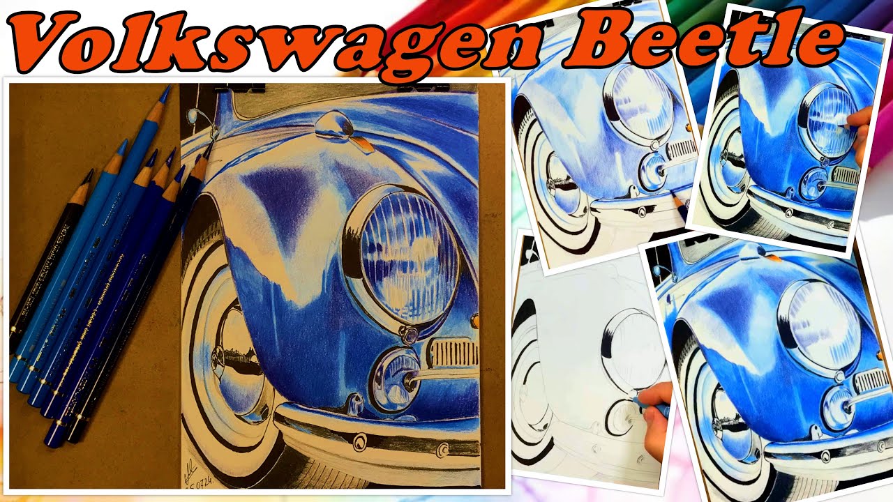 Volkswagen Beetle How to Draw a Car Easy - YouTube