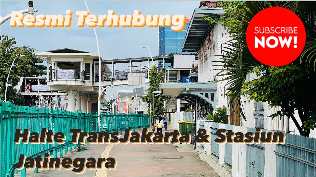 RESMI,HALTE TRANSJAKARTA JNG2 CONNECTING DGN STASIUN JATINEGARA - YouTube