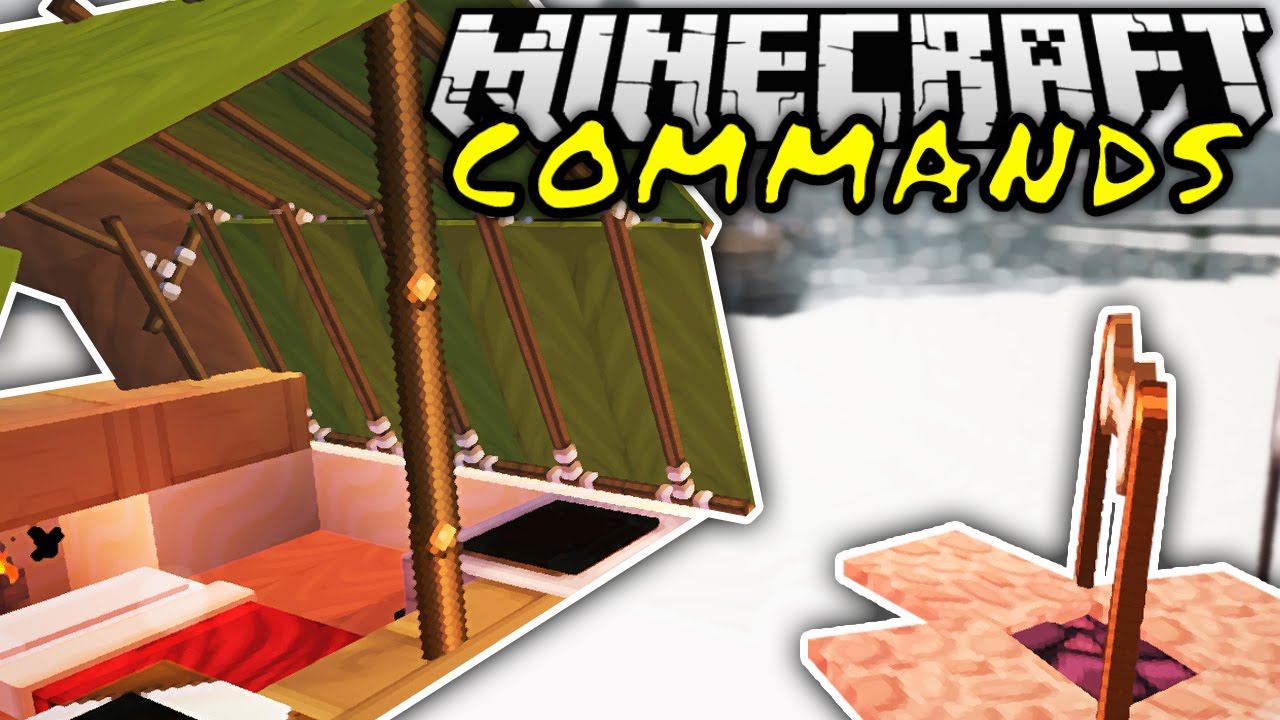 CAMPING IN MINECRAFT! | Minecraft Commands #14 | ConCrafter - YouTube