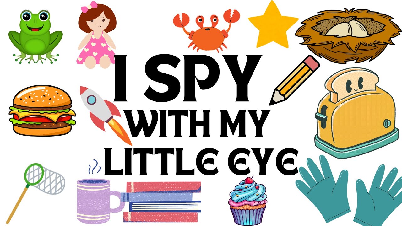 I SPY with my little eye / puzzle game / kids game video / educational ...