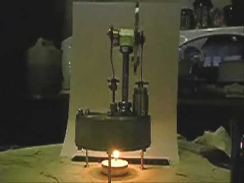 First gamma Stirling engine - YouTube