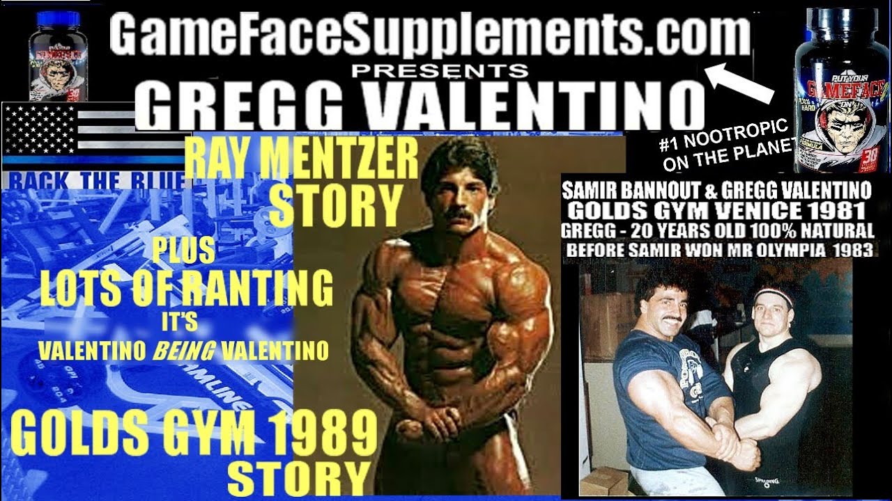 GREGG VALENTINO - RAY MENTZER OLD SCHOOL GOLDS GYM STORY + A LOT MORE ...