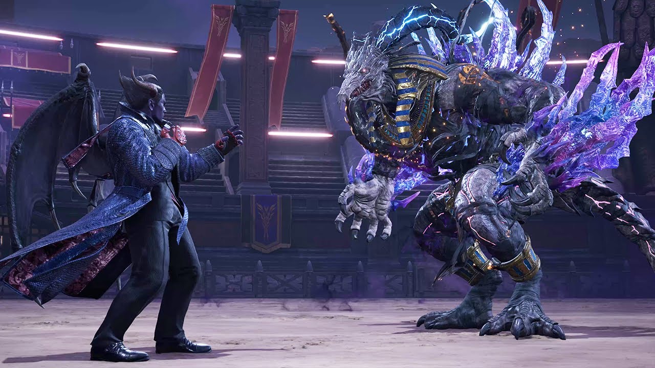 Tekken 8 - Kazuya vs Azazel Fight Scene - YouTube